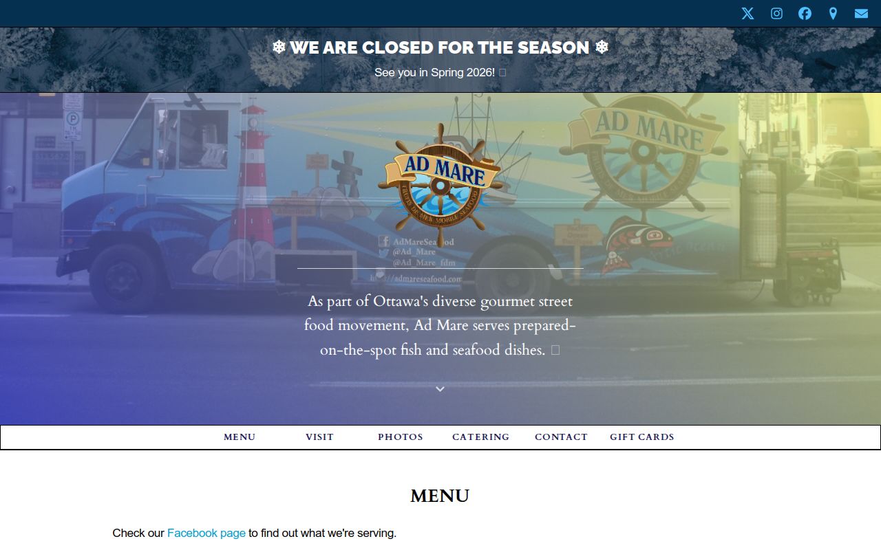 Ad Mare Mobile Seafood Truck